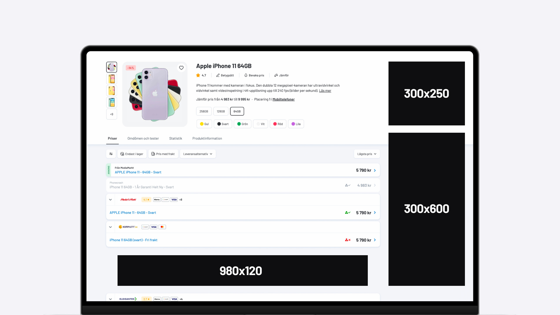 Displayannonsering hos Pricerunner.se - Pricerunner.se - Pricerunner.se
